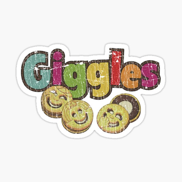 "Giggles Cookies 1985" Sticker by AstroZombie6669 | Redbubble