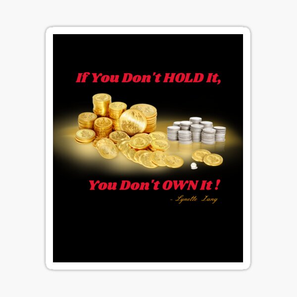 "If You Don't Hold It, You Don't Own It! - Tribute to Lynette Zang ITM ...