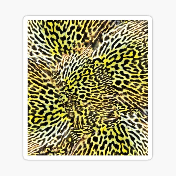 "Retro Colorful Animal Nouveau Art - Vintage Tropical Animal Fur Print ...
