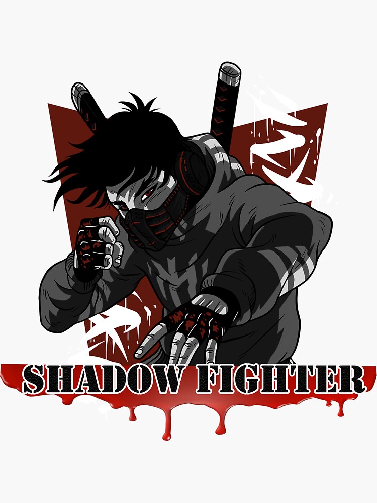 "Shadow Fighter" Sticker for Sale by AleksandarRoyal | Redbubble