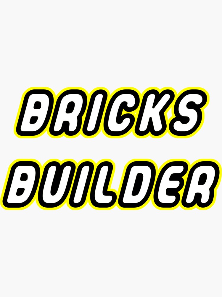"Master builder of bricks " Sticker by RelixirHandmade | Redbubble