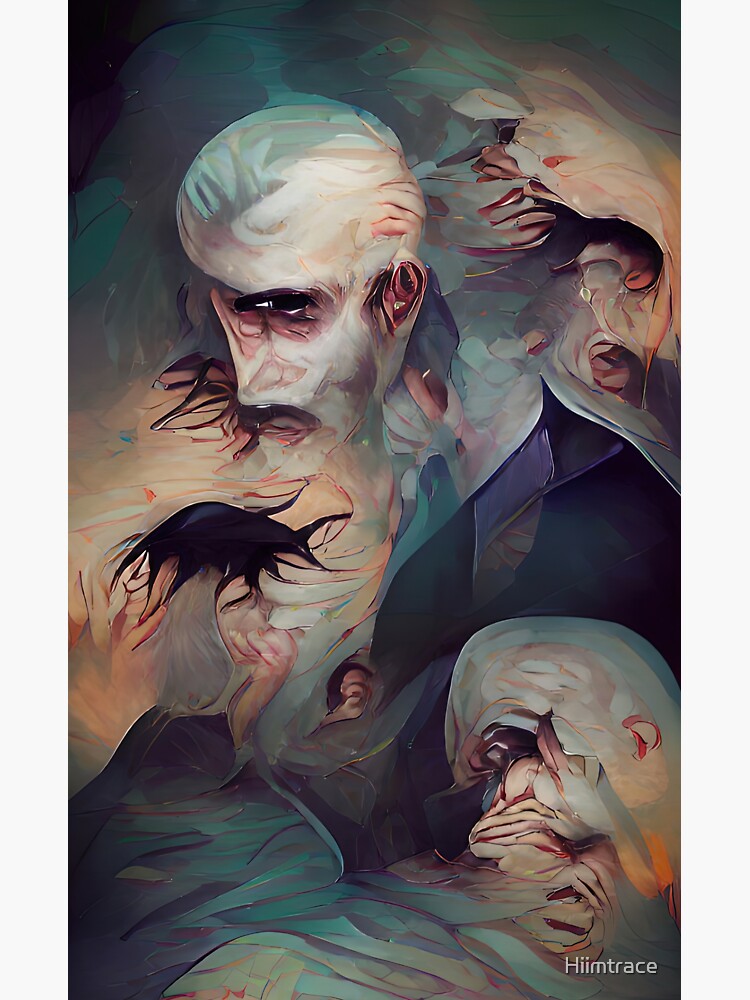 "Sad Voldemort" Sticker by Hiimtrace | Redbubble