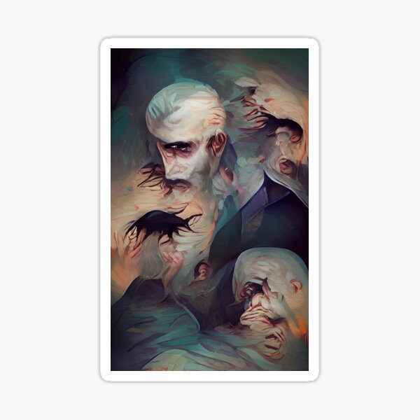 "Sad Voldemort" Sticker by Hiimtrace | Redbubble