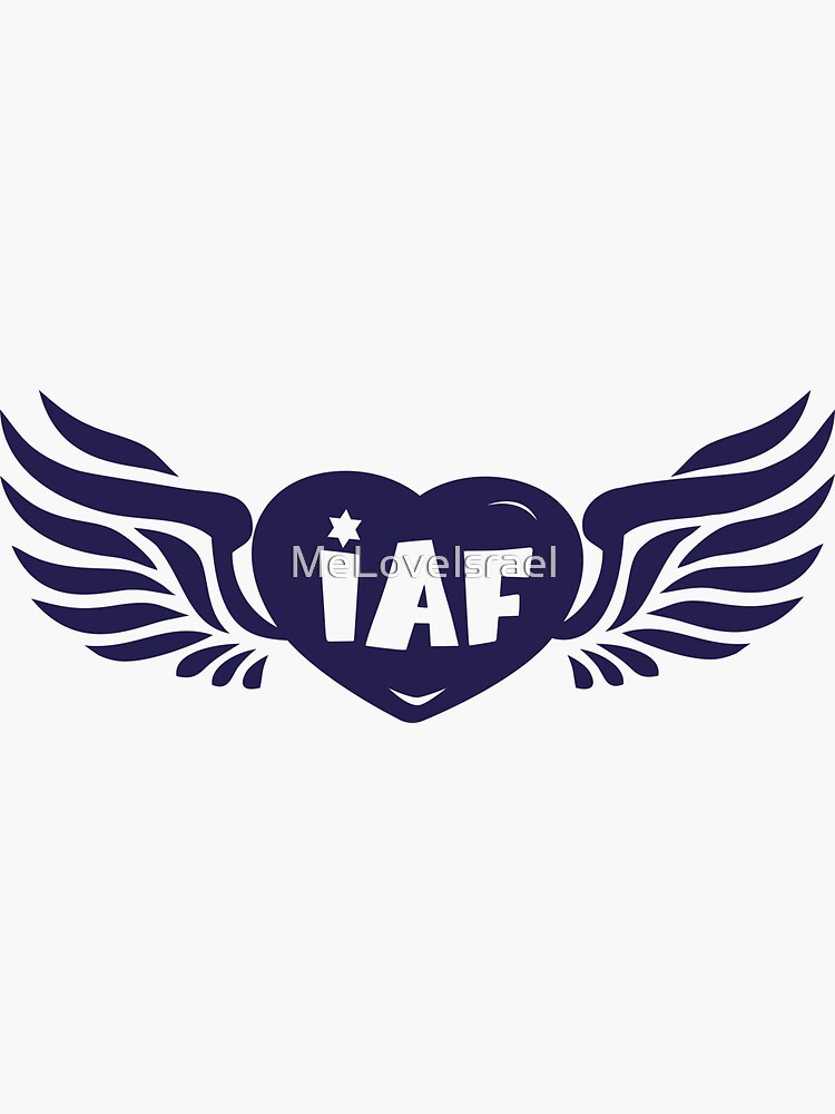 "IAF Wings Design by MeLoveIsrael" Sticker for Sale by MeLoveIsrael ...
