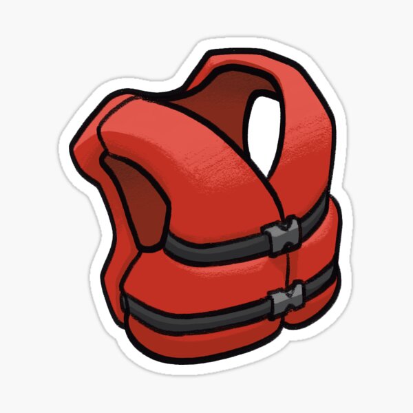 "Life Jacket" Sticker by theTomasPat | Redbubble