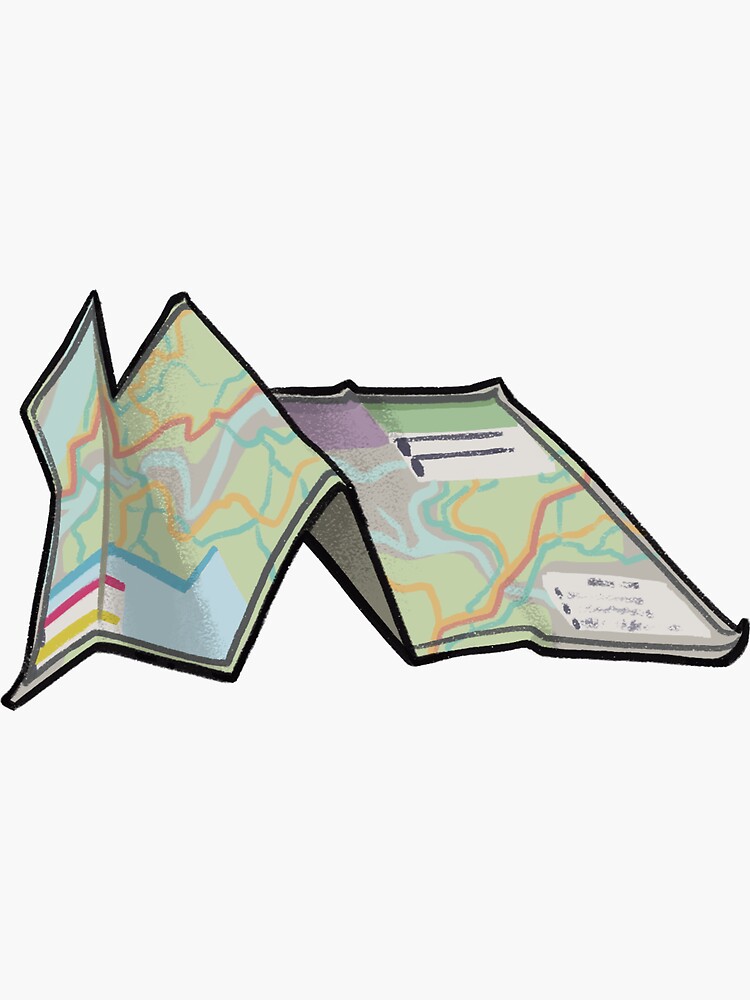 "Map" Sticker by theTomasPat | Redbubble