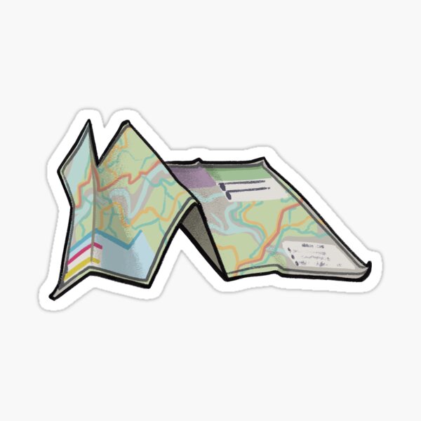 "Map" Sticker by theTomasPat | Redbubble