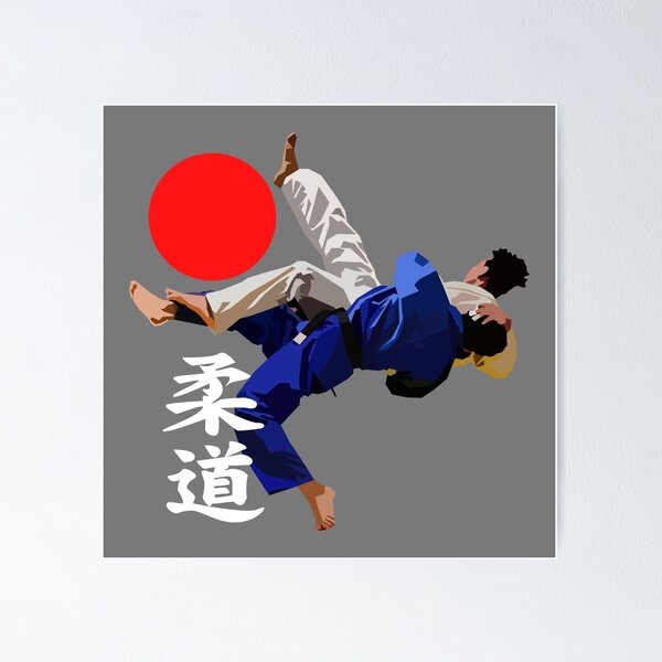 "My retro judo drawing " Poster for Sale by Blondiabshop | Redbubble
