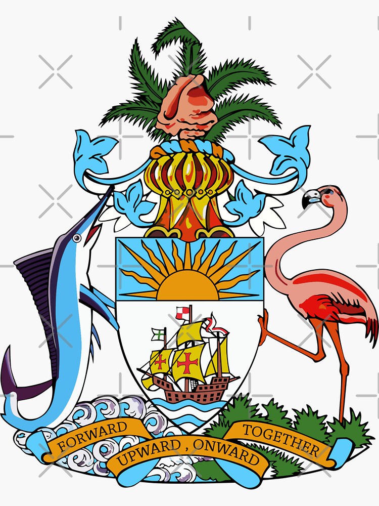 "Coat of arms of the Bahamas" Sticker by mo91 | Redbubble