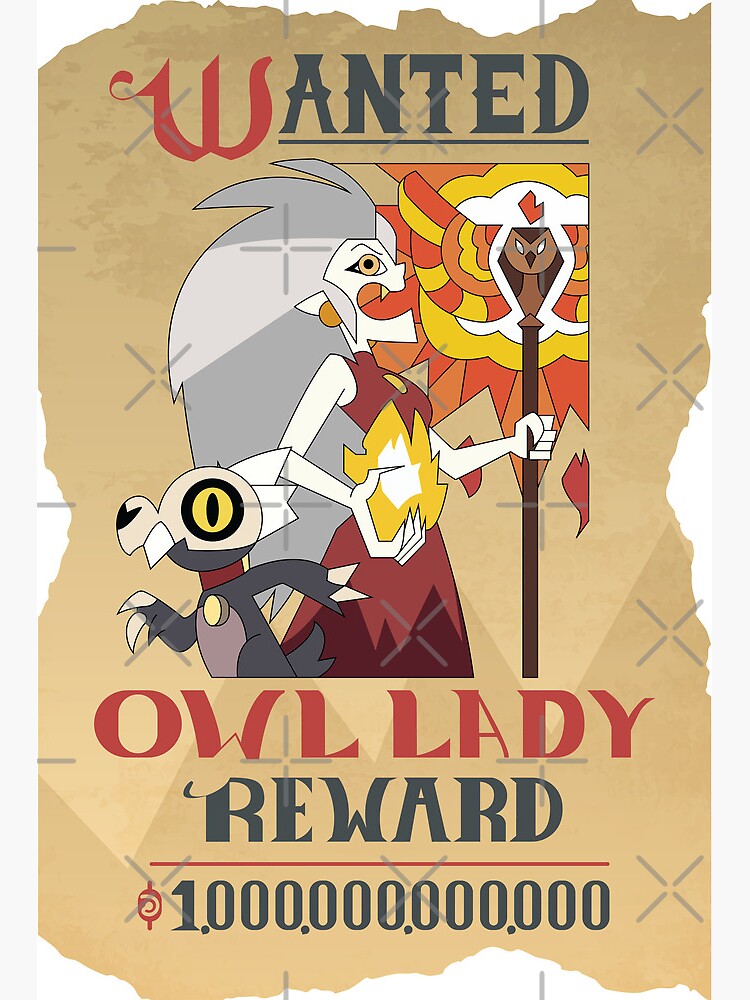 "The Owl House - Eda Clawthorne Wanted Poster" Greeting Card for Sale ...