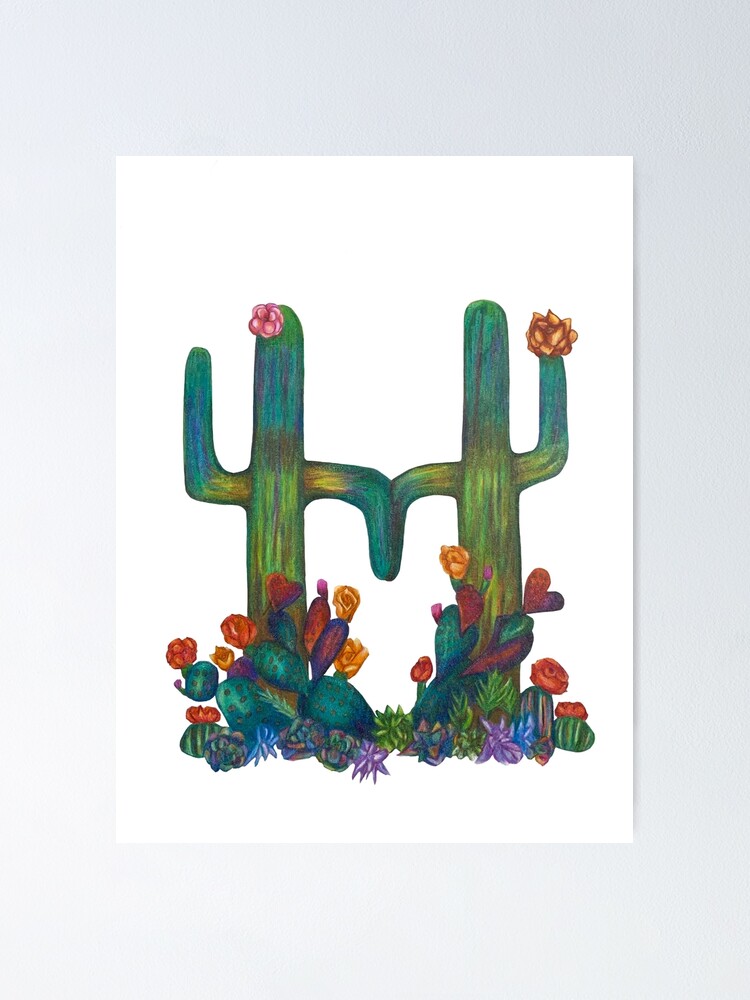 "In the Mood (for Dancing), Cacti Art" Poster for Sale by natofneptune ...