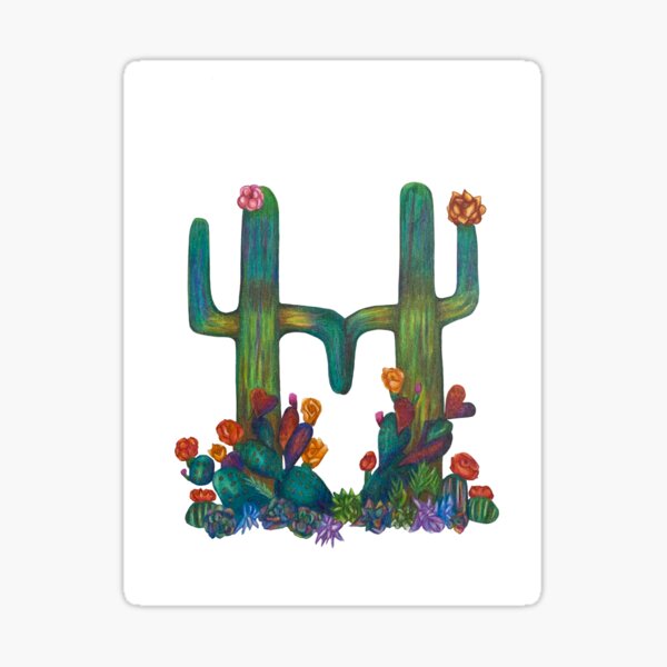 "In the Mood (for Dancing), Cacti Art" Sticker by natofneptune | Redbubble