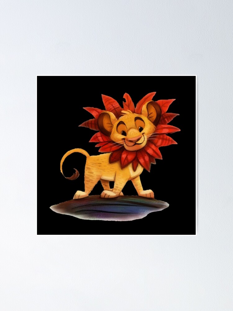 "Lion King Simba" Poster for Sale by PreGAty | Redbubble