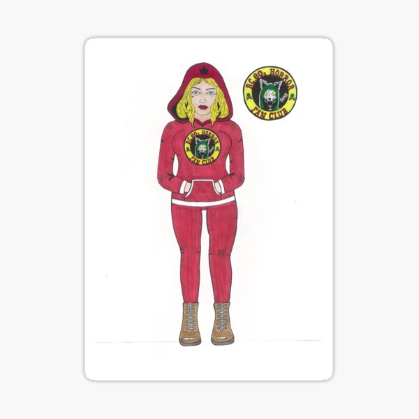 "RC 80s HORROR FAN CLUB , SUMMER STAR" Sticker by BCBurnings | Redbubble