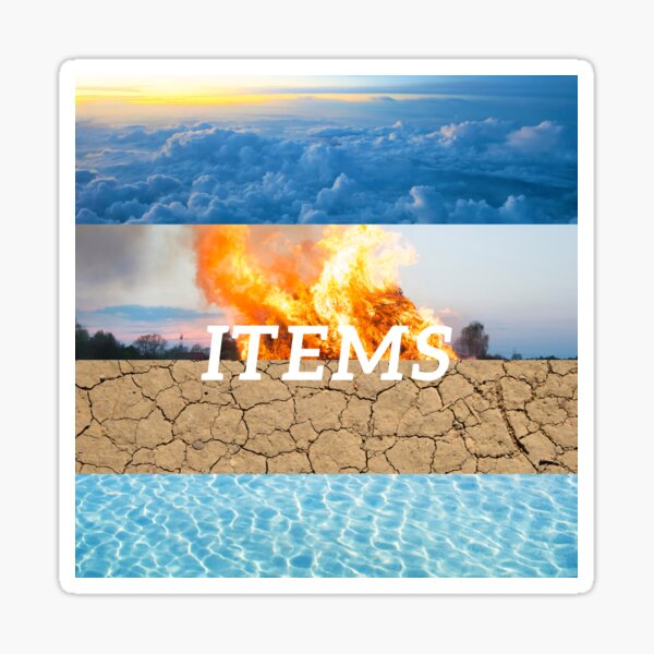 "The four elements" Sticker by Zuluagaw | Redbubble