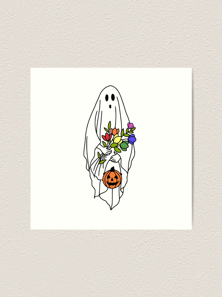 Lámina artística «Orgullo Lgbtq, Fantasma de bandera Lgbt, Halloween ...