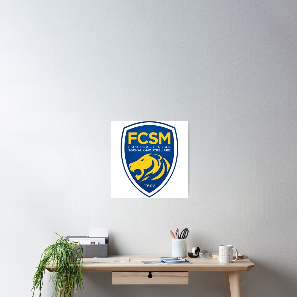 "Fc Sochaux Montbéliard - FCSM - New logo - Large" Poster by Jerem92PFC ...