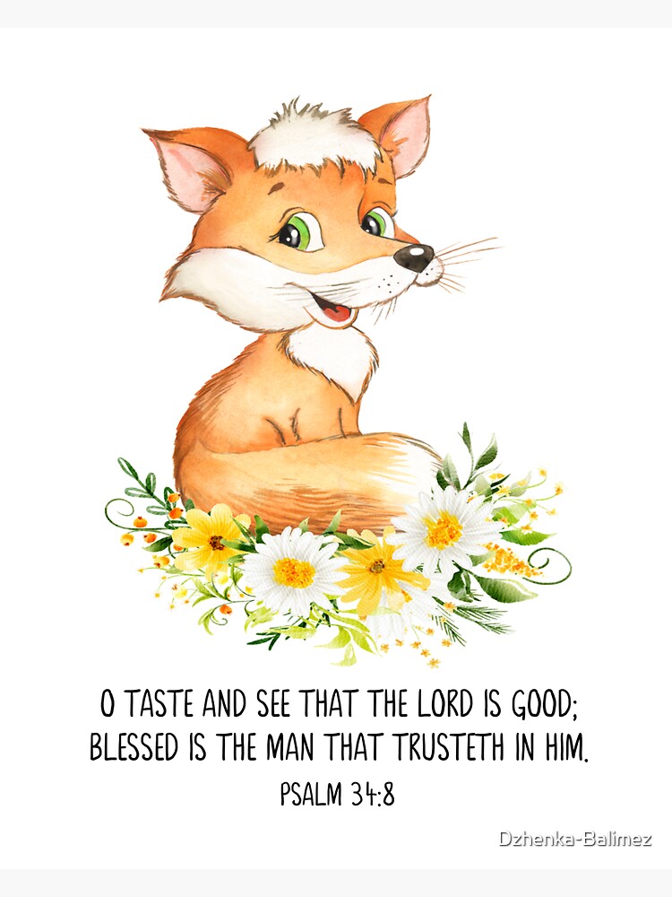 "Christian Nursery Decor, Kids Bible Verse, Woodland Forest, Watercolor ...