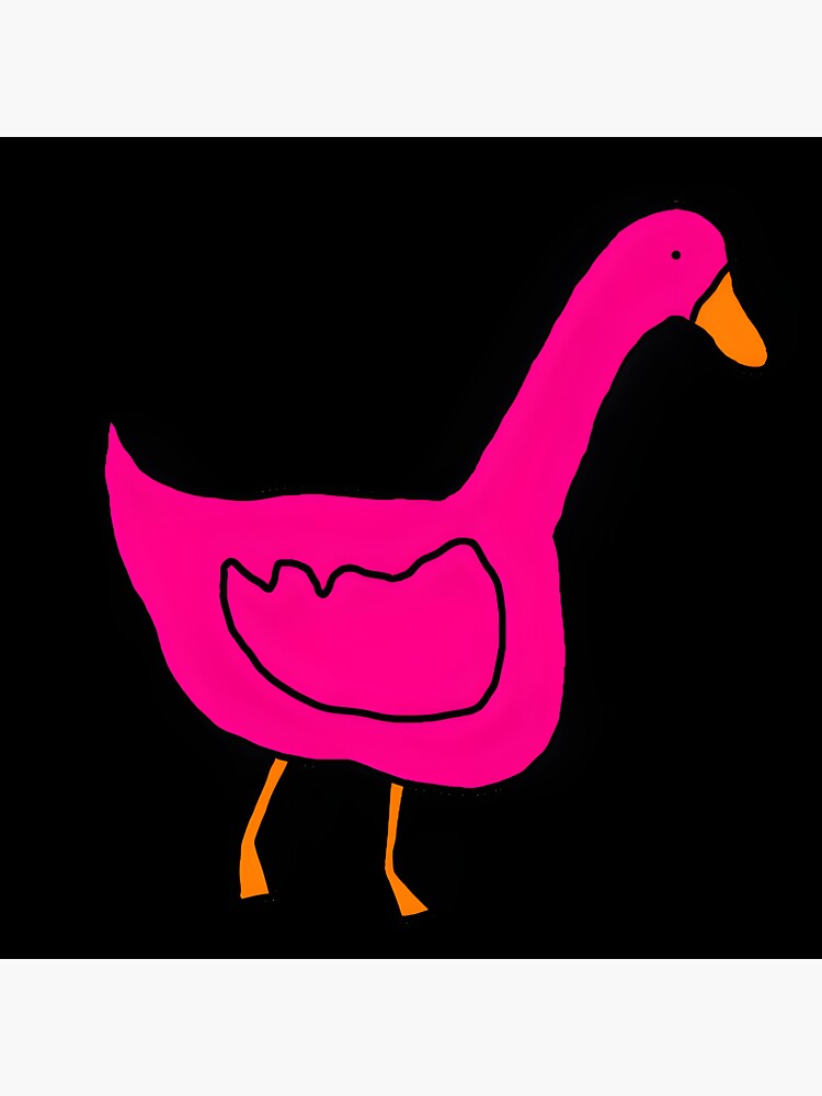 "Pink goose" Sticker for Sale by GooseWave | Redbubble