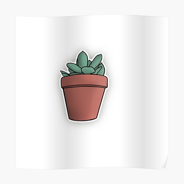 "Pot Plant" Poster for Sale by dooodleguys | Redbubble