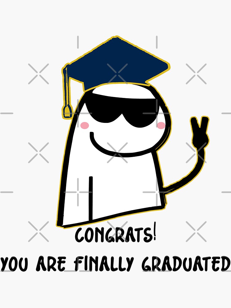"Flork congratulation graduates" Sticker for Sale by UTOPIAXD | Redbubble