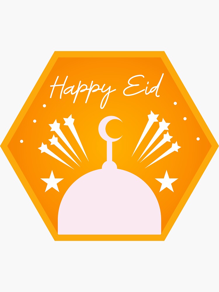 "Happy Eid" Sticker by THROUGH-LIFE | Redbubble