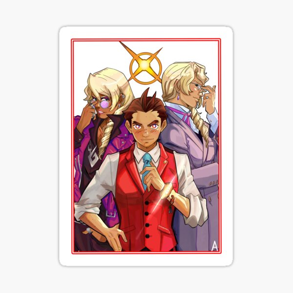 "Apollo Justice Character Poster - Ace Attorney" Sticker for Sale by ...