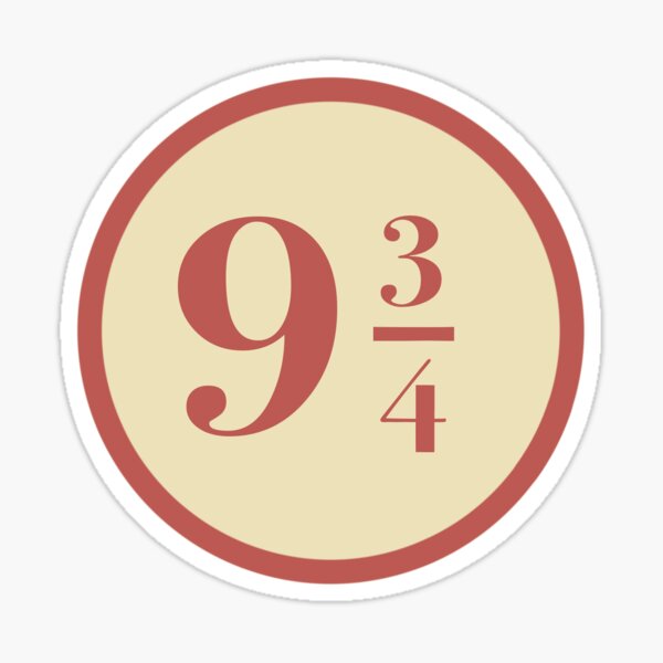 "Platform 9 3/4" Sticker by sv-draws | Redbubble