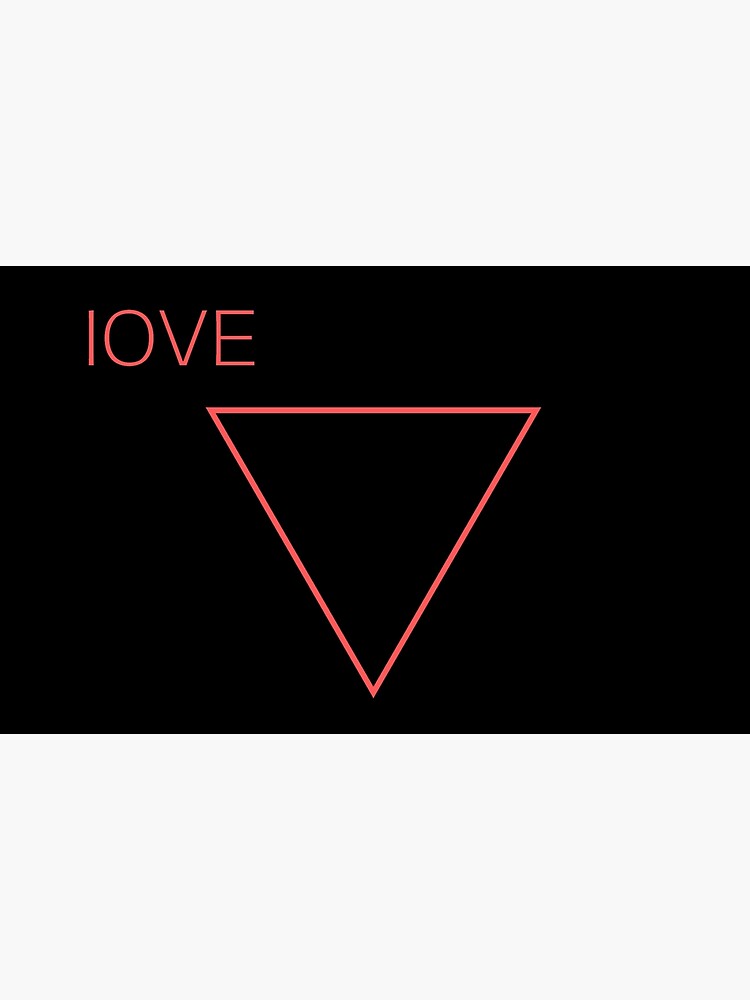 "Love Triangle" Poster for Sale by edupin | Redbubble