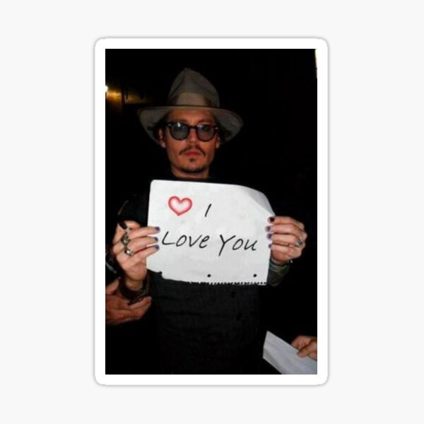 "johnny depp" Sticker by moonlit-art | Redbubble