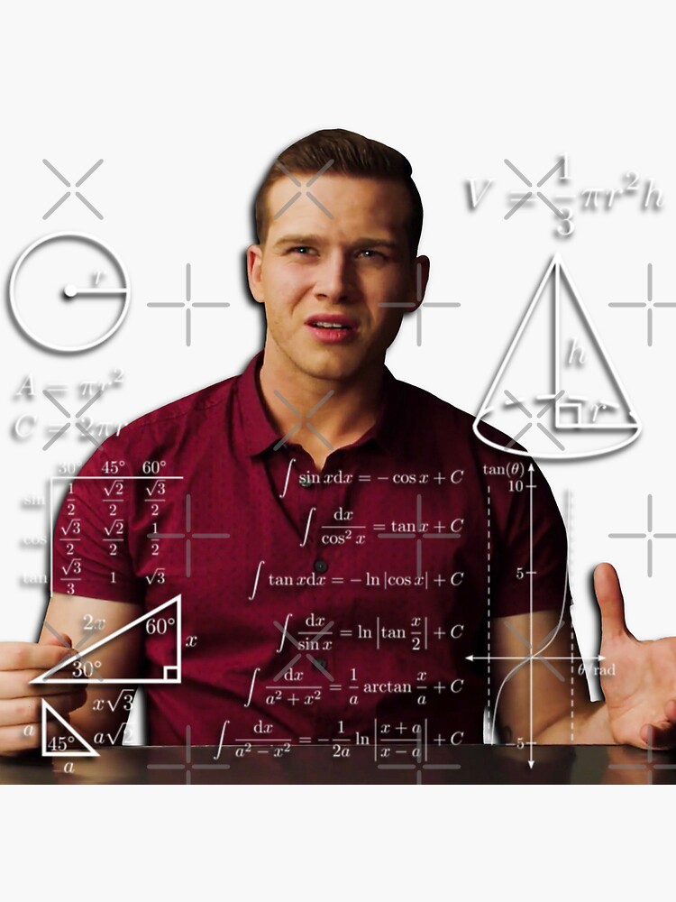 "confused math meme (buck's version)" Sticker by chaoticbisaster ...
