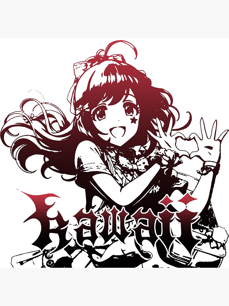Metal Anime Girl Photographic Print For Sale By Mist Draws Redbubble