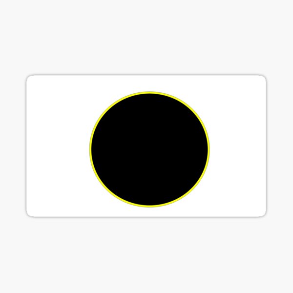 "black and yellow dot" Sticker by yueydi | Redbubble