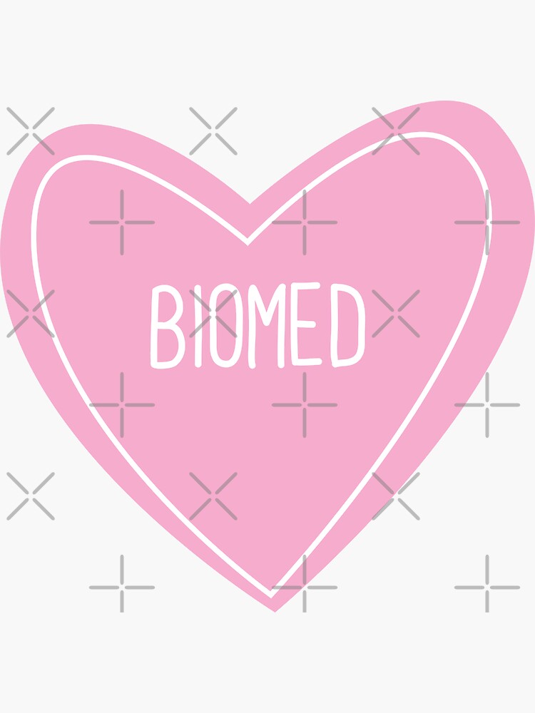 "Biomed Heart" Sticker for Sale by teesaurus | Redbubble