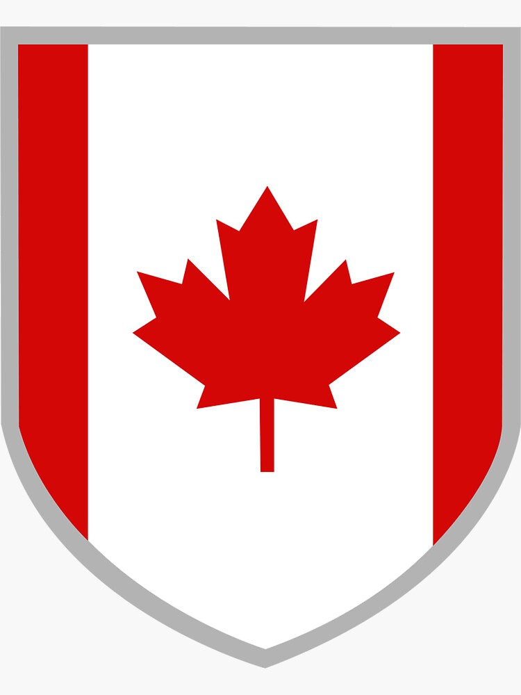 "O Canada Shield" Sticker by cblumhagen | Redbubble