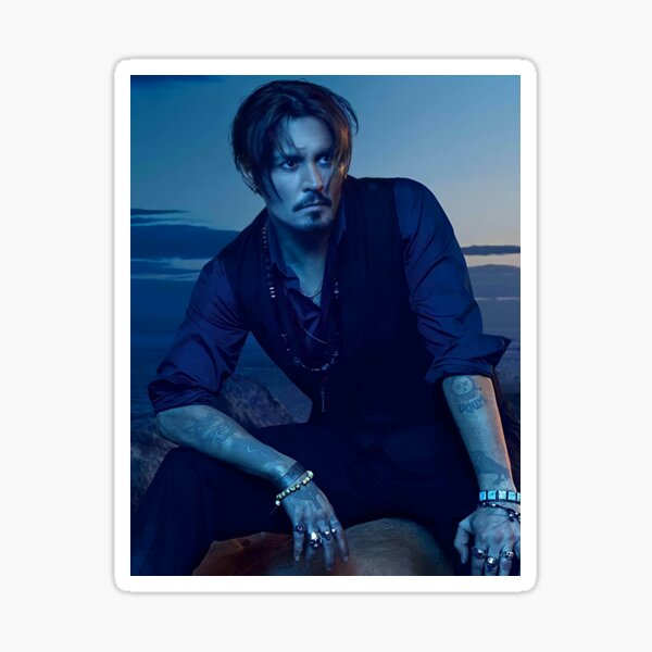 "Wallpaper Johnny Depp" Sticker for Sale by CatchyDesigners | Redbubble