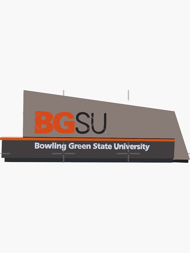 "BGSU Sign" Sticker by dalymeg | Redbubble