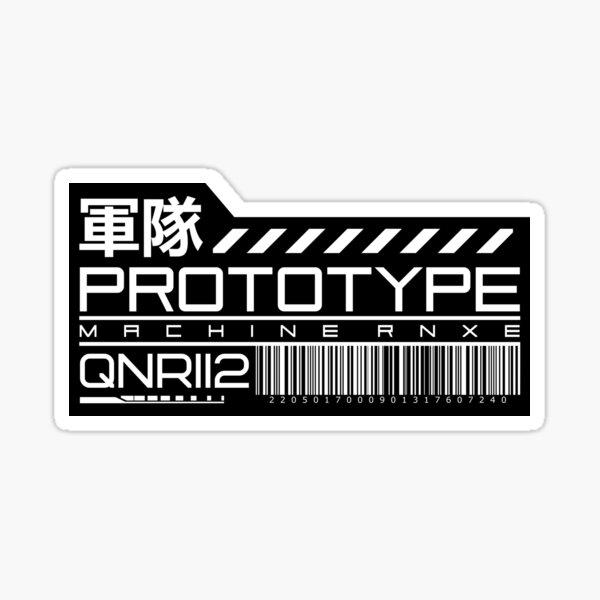 "Military Prototype sci fi decal" Sticker by Dr-Evil | Redbubble