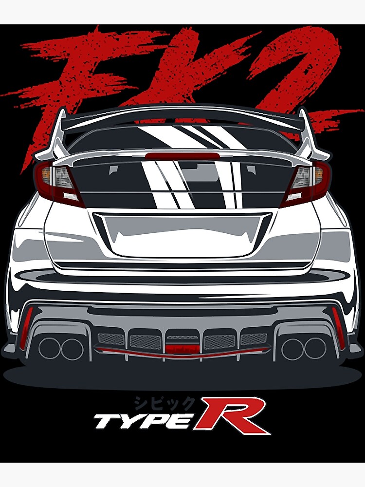"Civic Type R FK2 " Poster for Sale by cofoneoqoardb | Redbubble