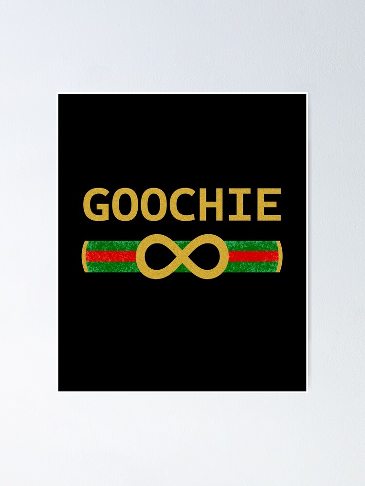 "Funny Fake "Goochie" Gucci Design (GOLD)" Poster for Sale by ...