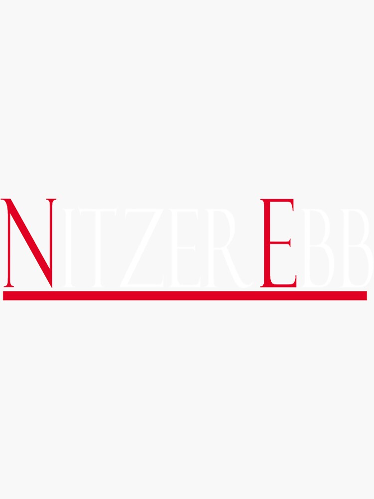 "Best seller nitzer ebb logo merchandise" Sticker for Sale by ...
