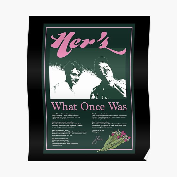 "Hers Band What Once Was1217" Poster for Sale by OrDau | Redbubble