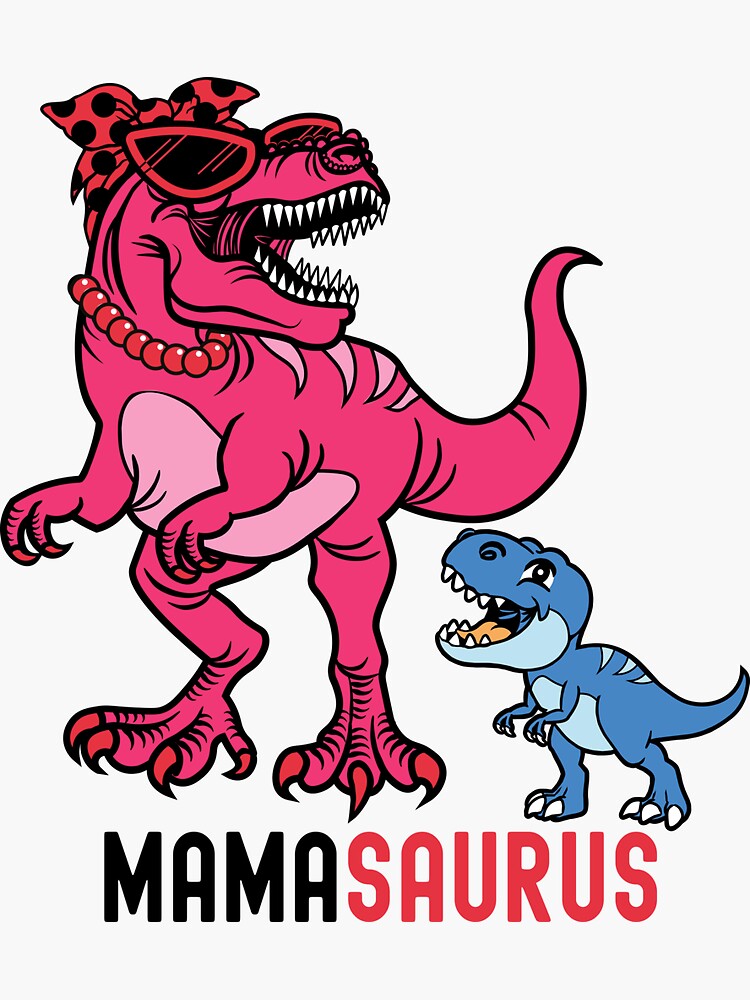 "Mamasaurus T rex Dinosaur Funny Mama Saurus Mother's day gift Family ...