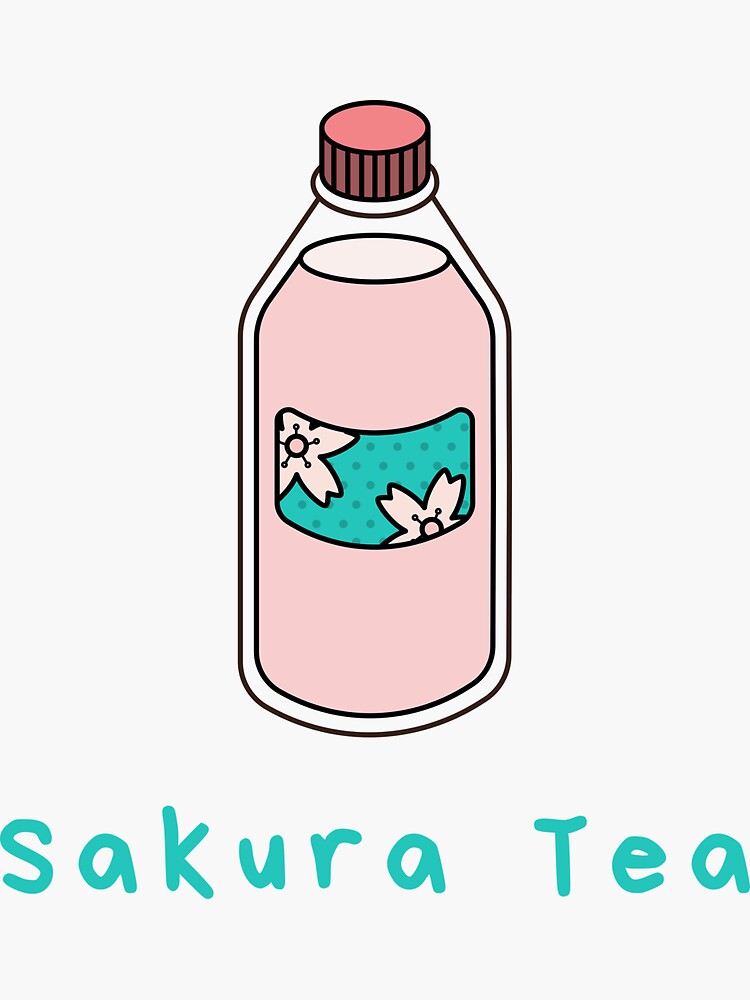 "Sakura tea" Sticker by babibluegarage | Redbubble