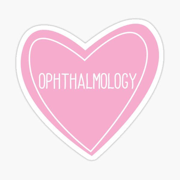 "Ophthalmology Heart" Sticker by teesaurus | Redbubble