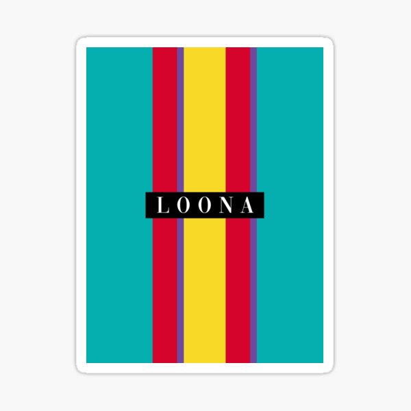"LOONA Color Stripes" Sticker by AliffStudio | Redbubble