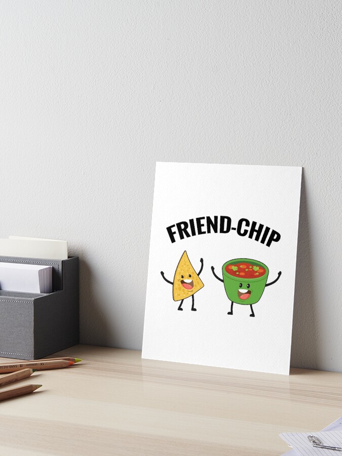 "Chips and Salsa - Kawaii Faces - Friend-Chip" Art Board Print for Sale ...