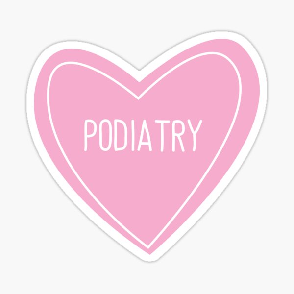 "Podiatry Heart" Sticker for Sale by teesaurus | Redbubble