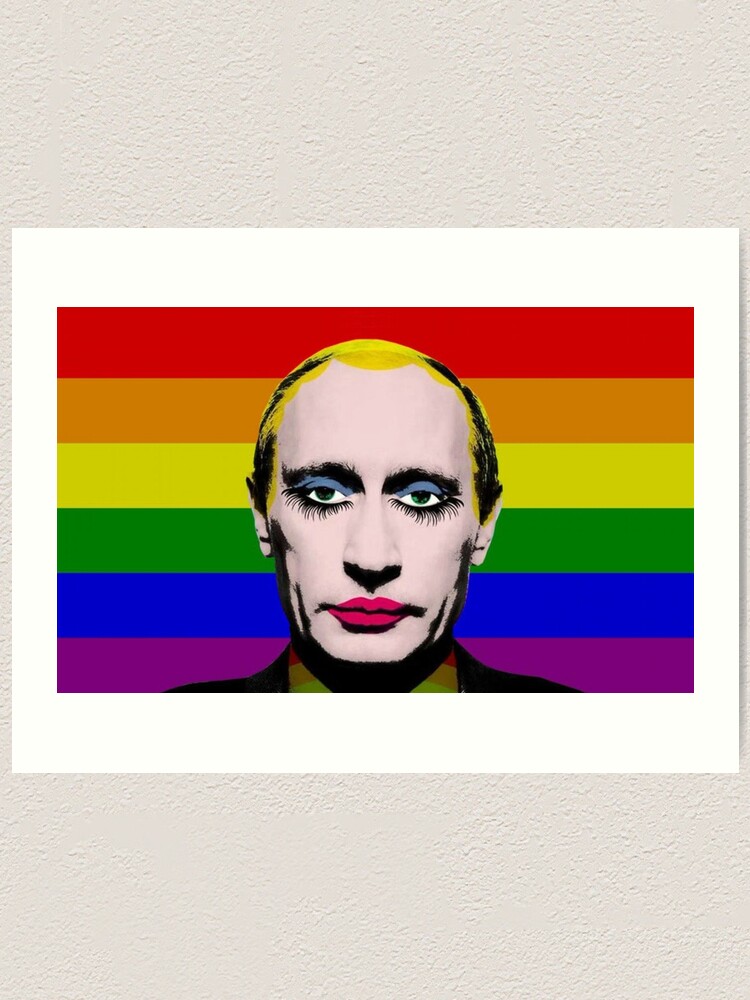 "Gay Putin Pride Flag" Art Print by Thelittlelord | Redbubble
