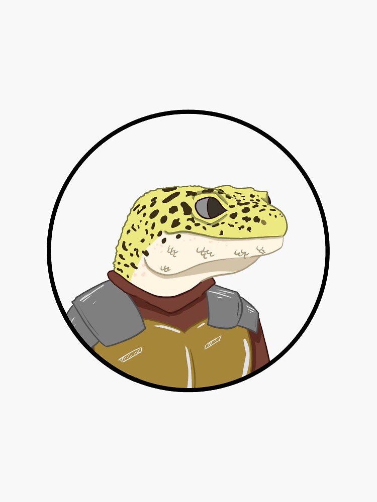 "Leopard Gecko Knight" Sticker for Sale by mattkcoryell | Redbubble